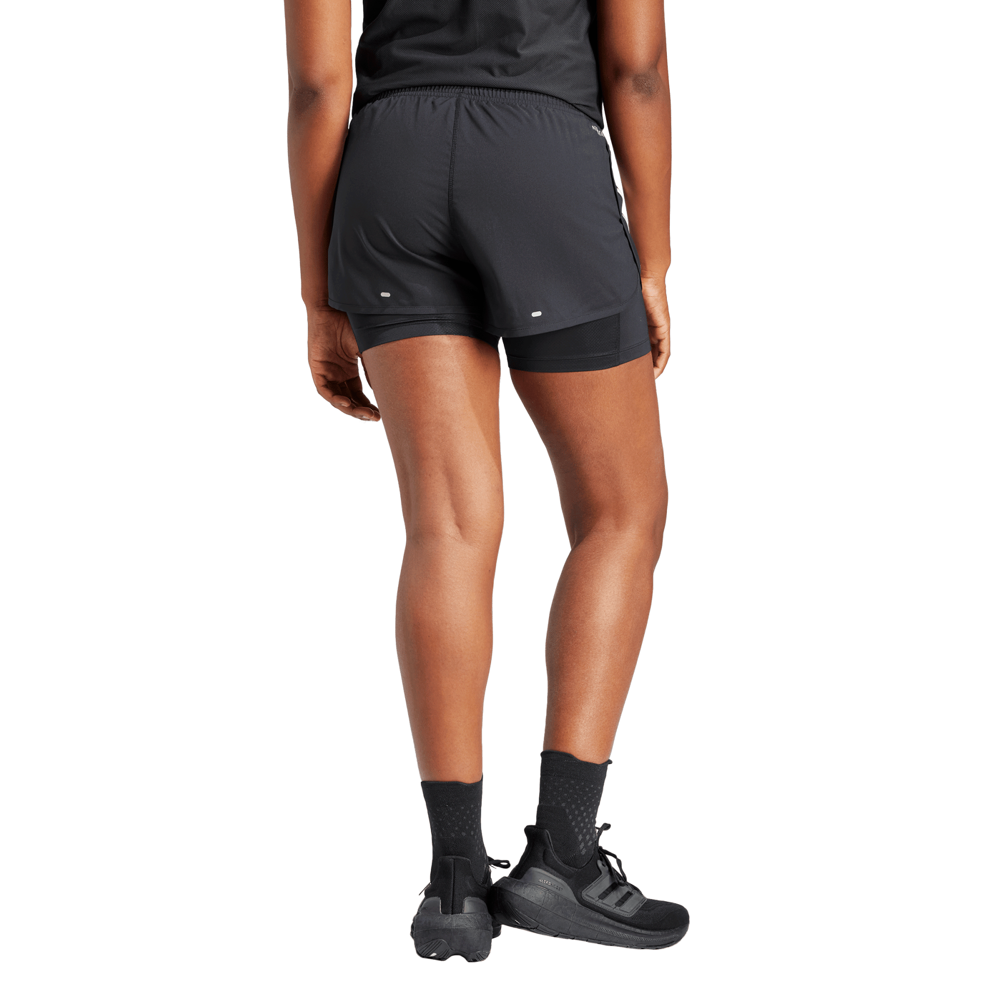 Short adidas Correr Own the Run 3 Stripes 2 en 1 Mujer IN1445