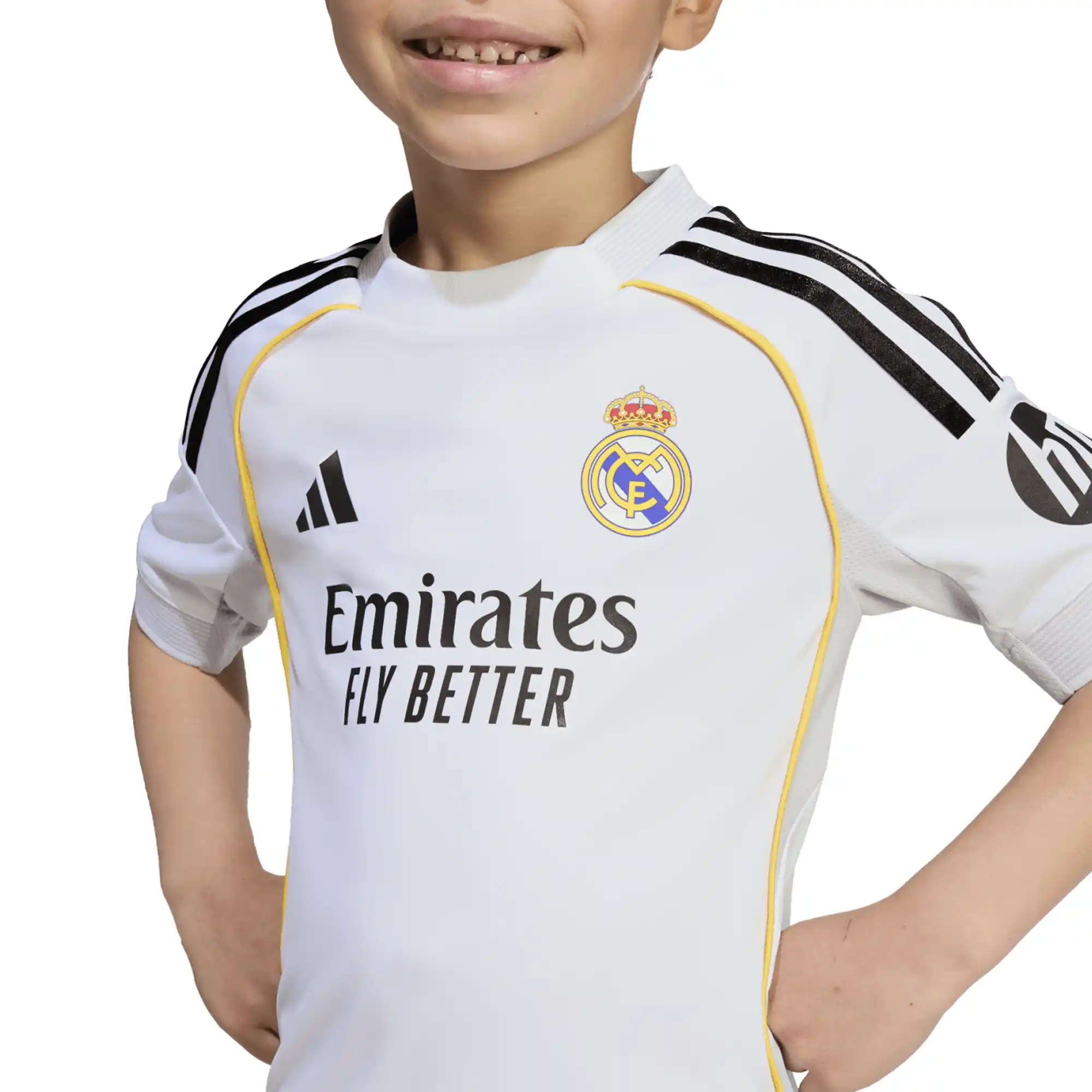 Uniforme adidas Futbol Real Madrid Local 25/26 Niño JN8870